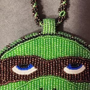 Accessories | Hand Made Beaded Ninja Turtle Medallion | Poshmark